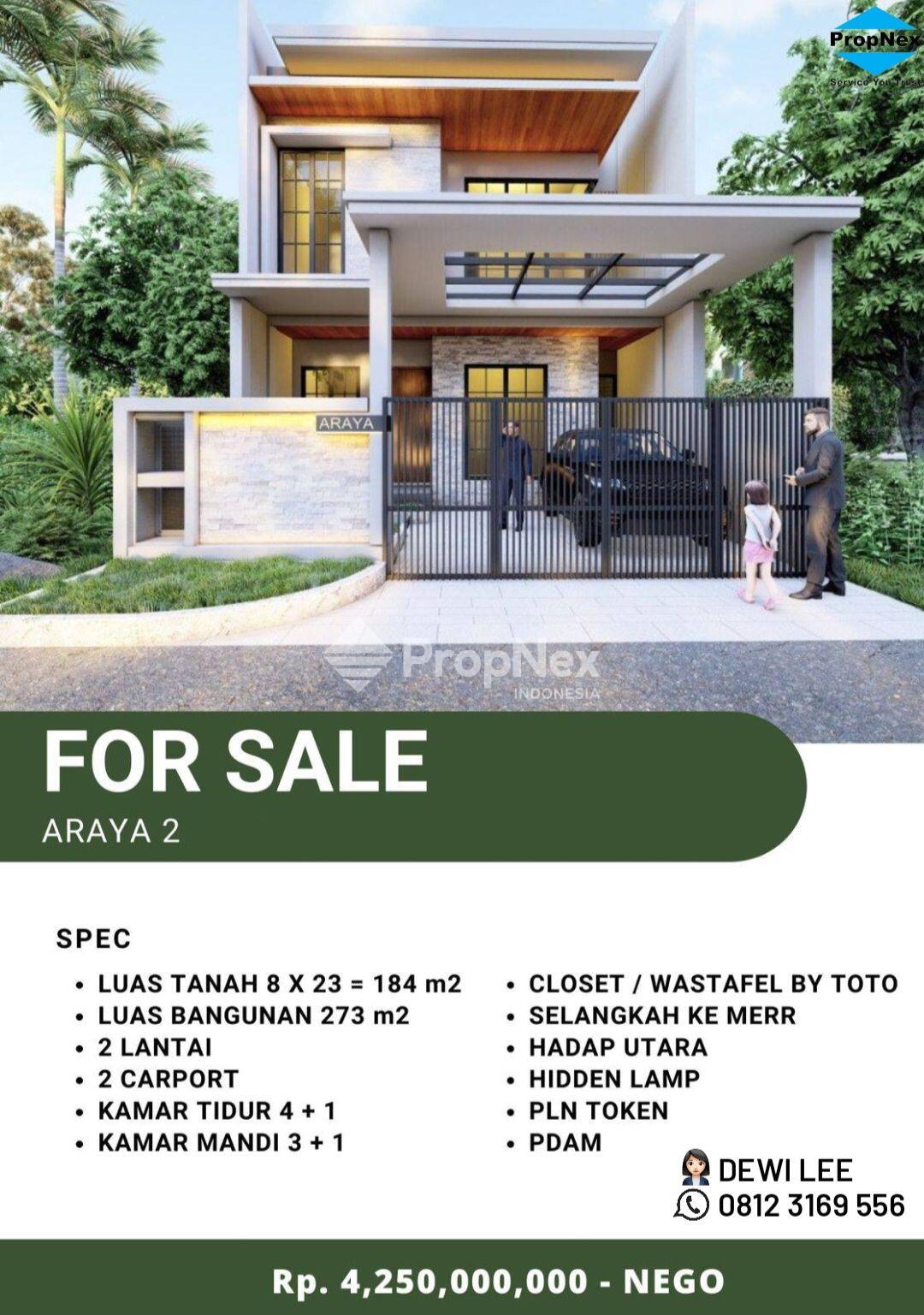 Dijual Rumah - Araya 2, Surabaya | PropNex Plus